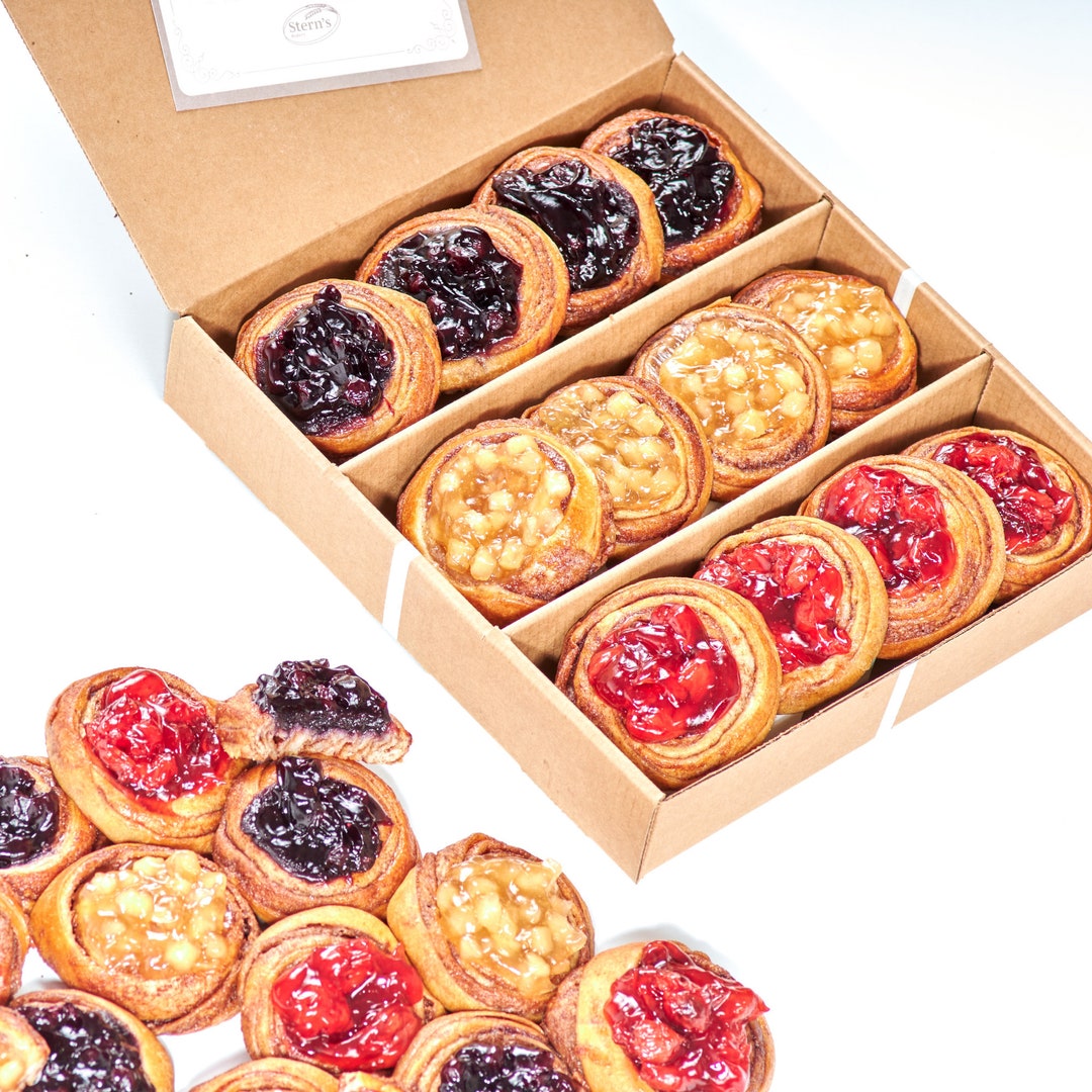 Fruit Danish Pastries Holiday Corporate Food Gift Box 12 - Etsy