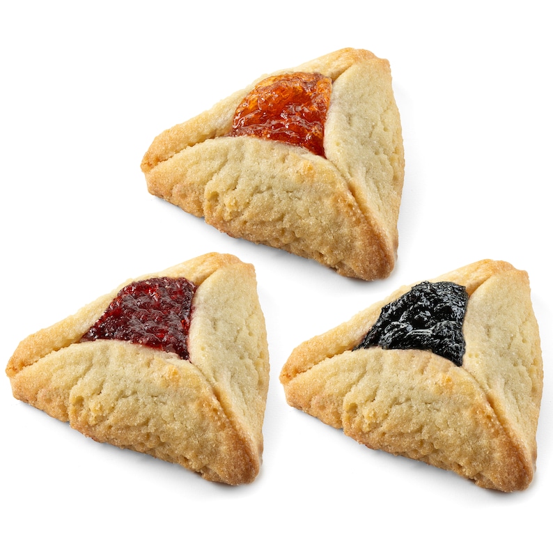 Hamentaschen Gift Baskets-raspberry, Apricot, Prune Filled Shortbread ...