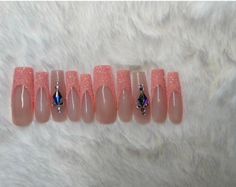 Press on Nails Medium Square - Etsy