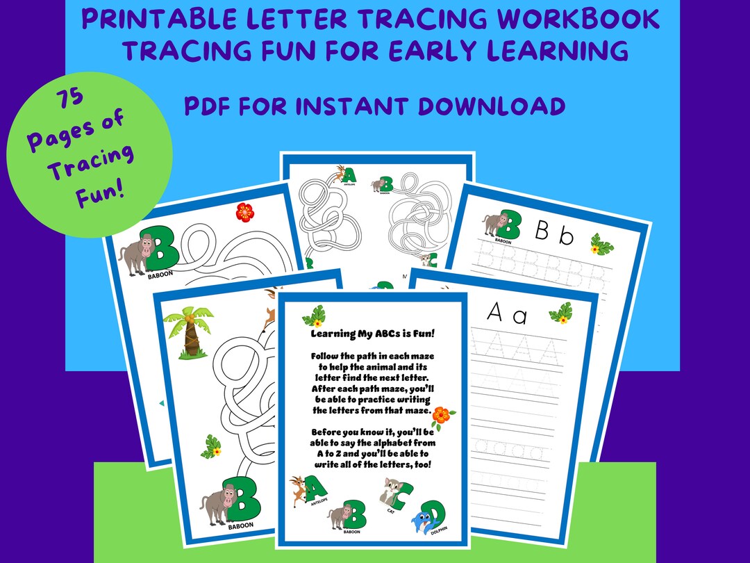 Hojas de trabajo imprimibles para escribir letras y trazar rutas ...