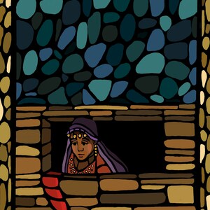 Printable Rahab Portrait Instant Digital Download Religious Christian ...