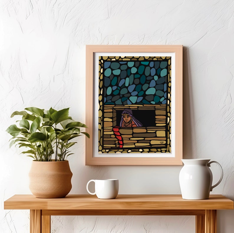 Printable Rahab Portrait Instant Digital Download Religious Christian ...