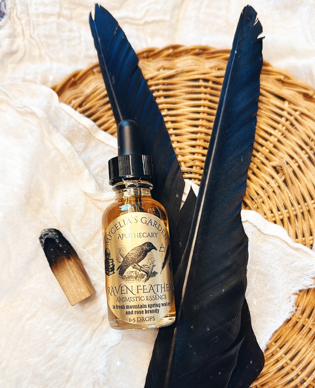 Raven Feather Animistic Essence and Oracle - Etsy