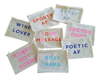 Funny Canvas Pouch - Etsy