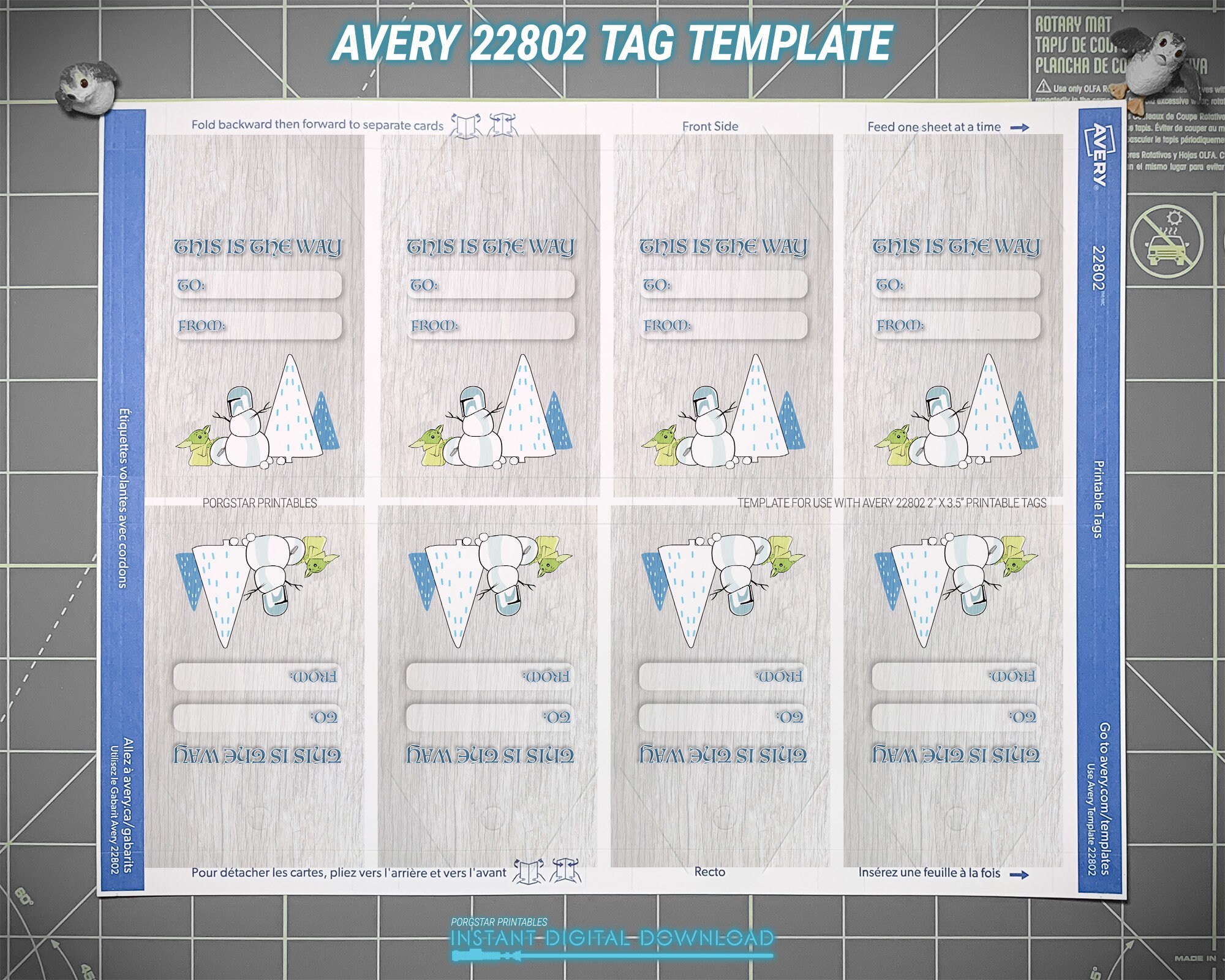 This is the Way Printable Christmas Gift Tags – 8.5” X 11” Digital ...