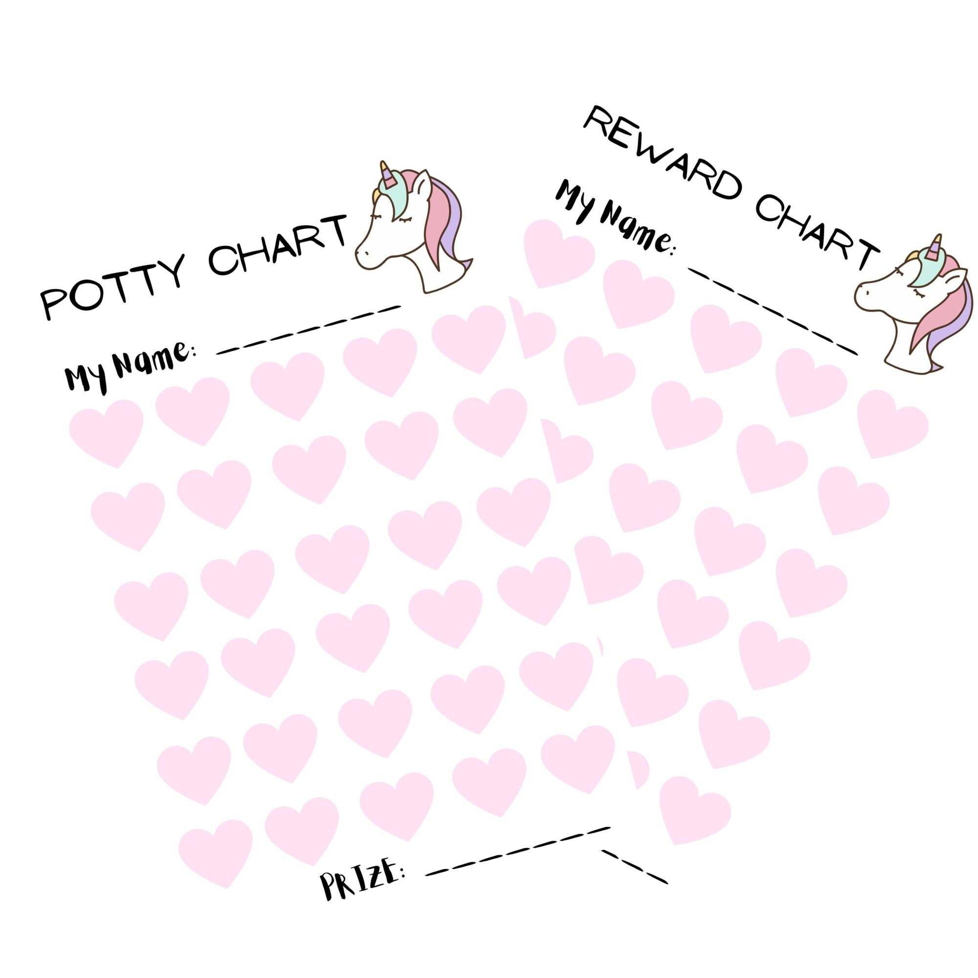 Kids Potty Training Chart | Kids Reward Chart | Printable Instant ...