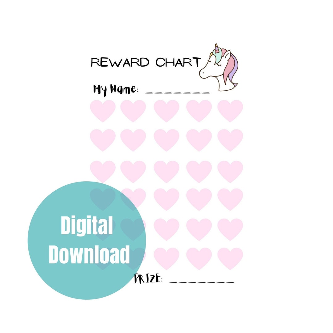 Kids Potty Training Chart | Kids Reward Chart | Printable Instant ...