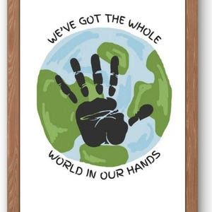 Earth Day Kids Craft Printable | Reusable Earth Day Art | Preschool ...