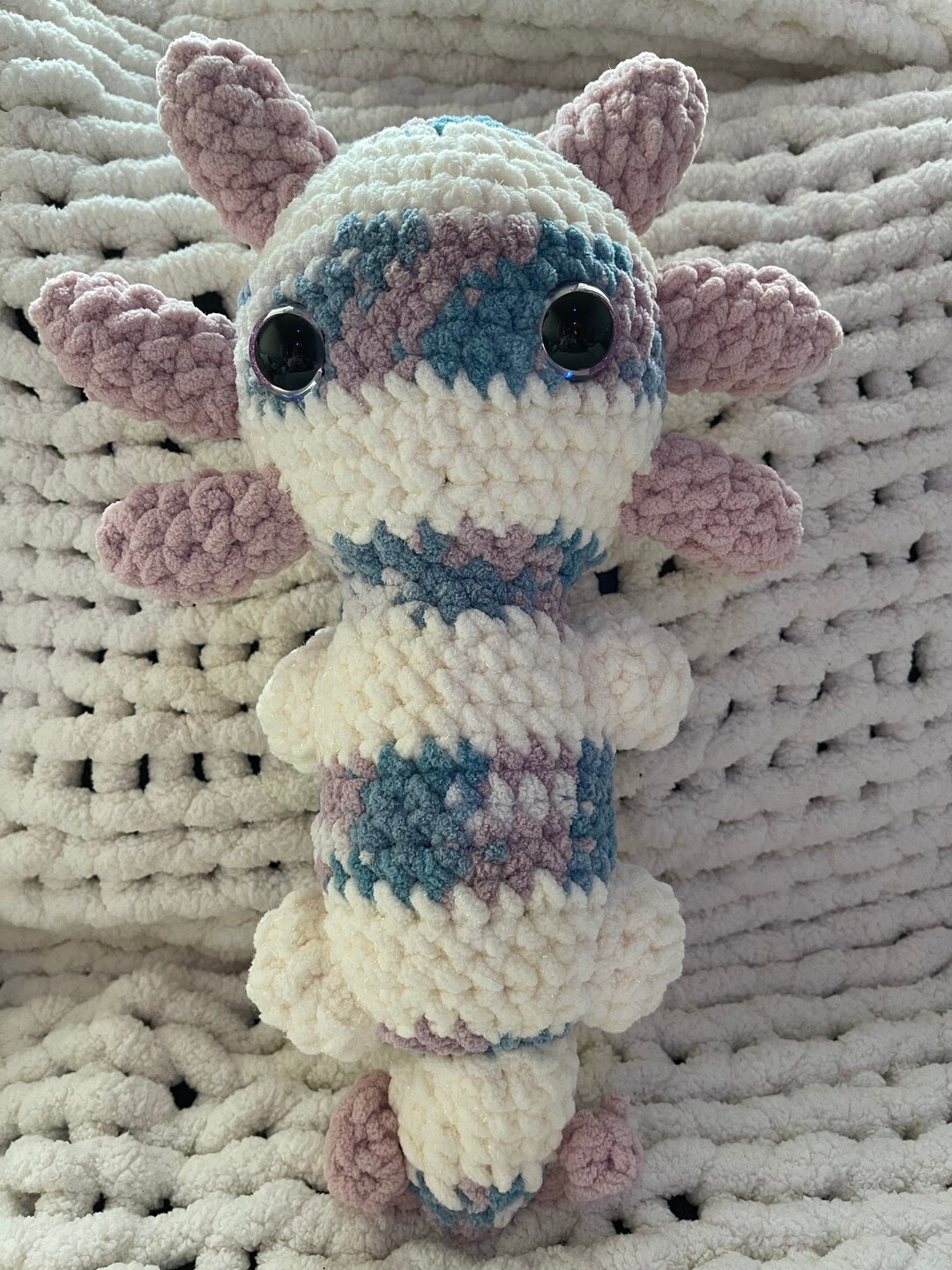 Cotton Candy Axolotl - Etsy