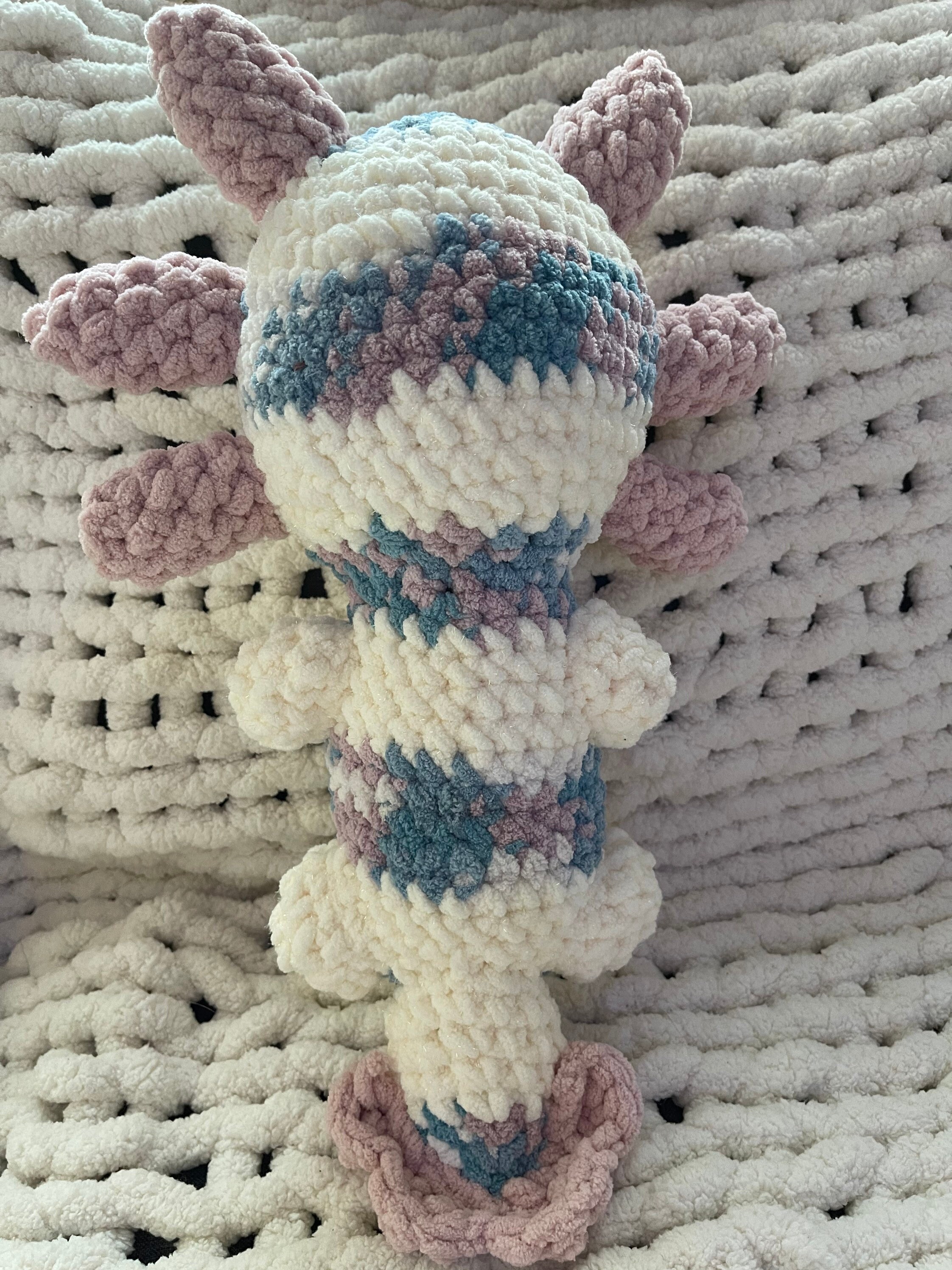 Cotton Candy Axolotl - Etsy