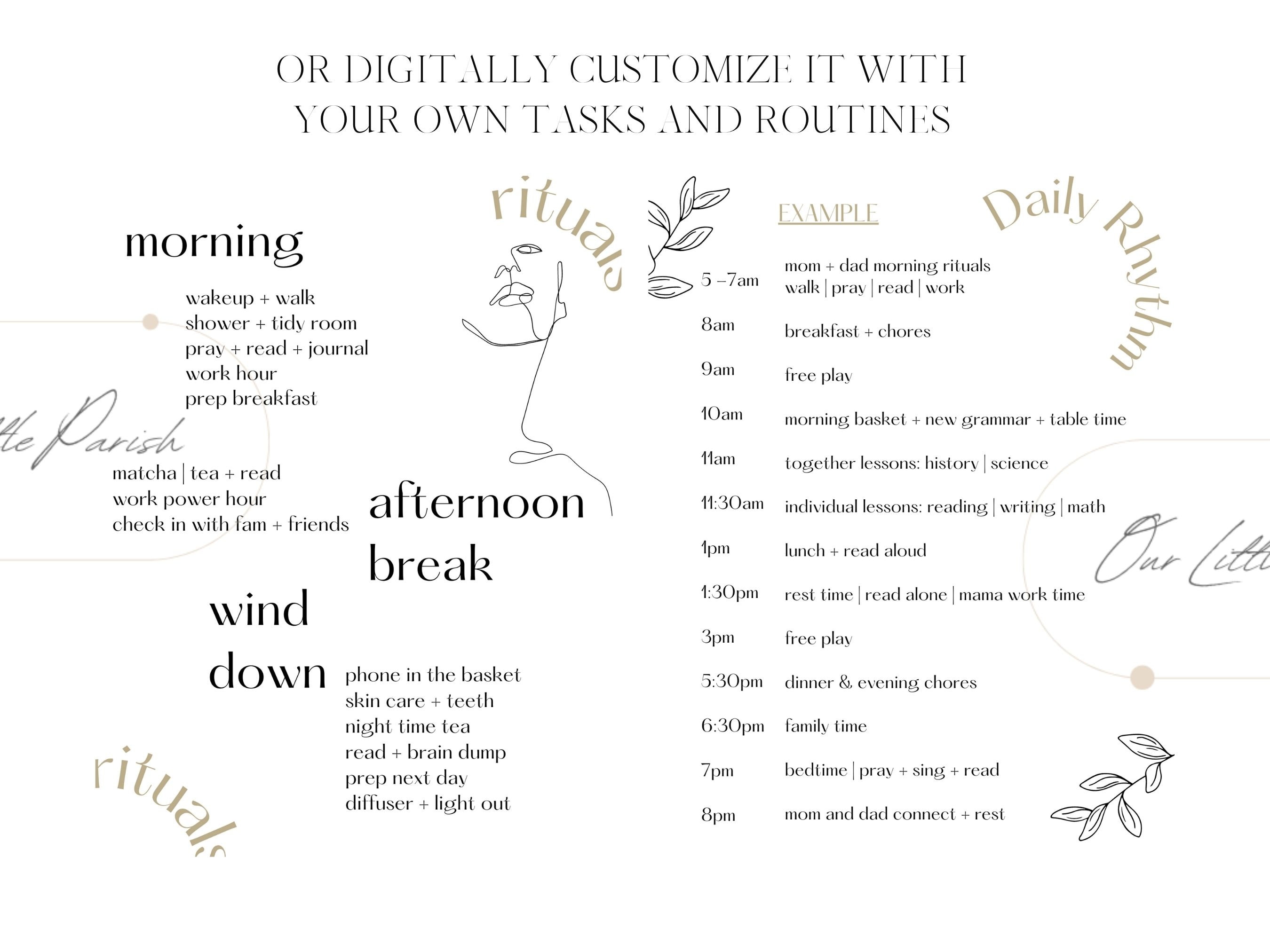 Homeschool Mom Family Rhythms and Routines | Self Care Rituals ...