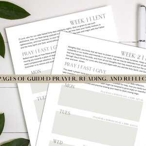 Lent Prayer Journal | Bible Devotional Lent | Ash Wednesday | Easter - Etsy