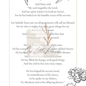 The Magnificat Scripture Downloadable Printable - Etsy
