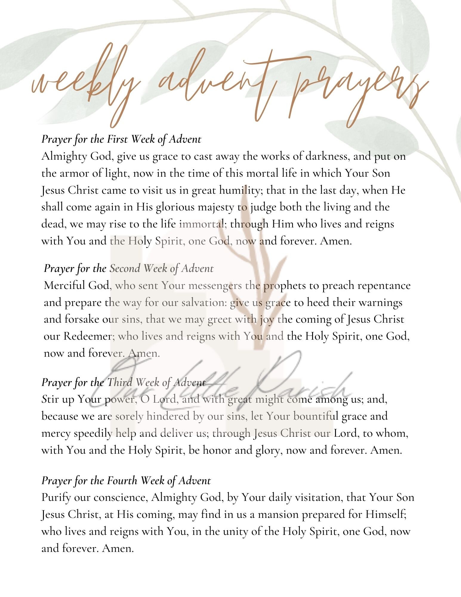 Advent Prayer and Scripture Printable Bundle (Download Now) - Etsy