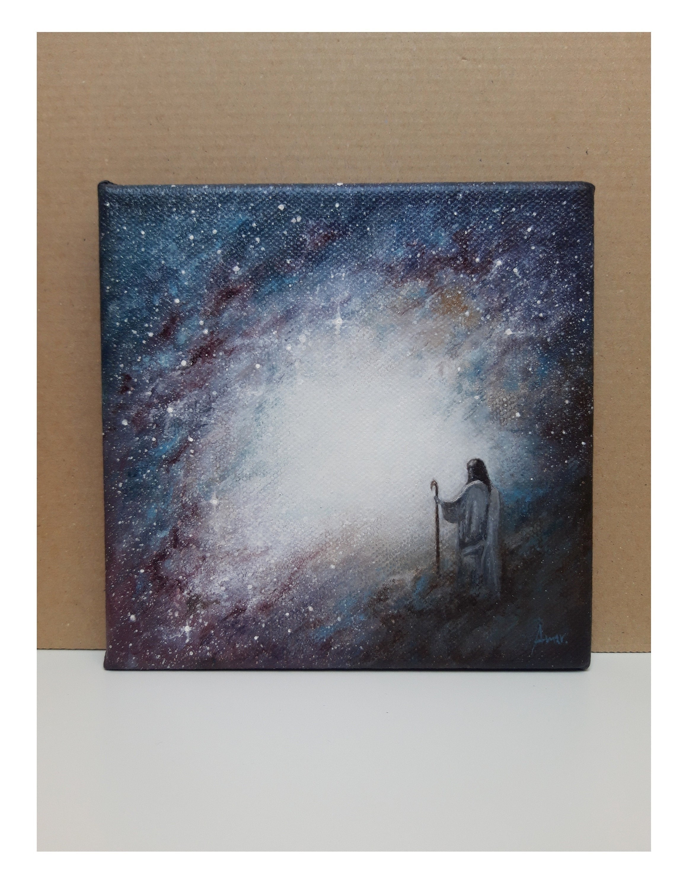 Jesus Painting, Jesus in Space, Universe Painting, Jesus in Universe ...