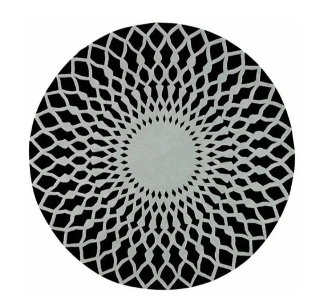 Luxury Round Exclusive Handtufted Rug All Cut Rug,wool Round Rug ...