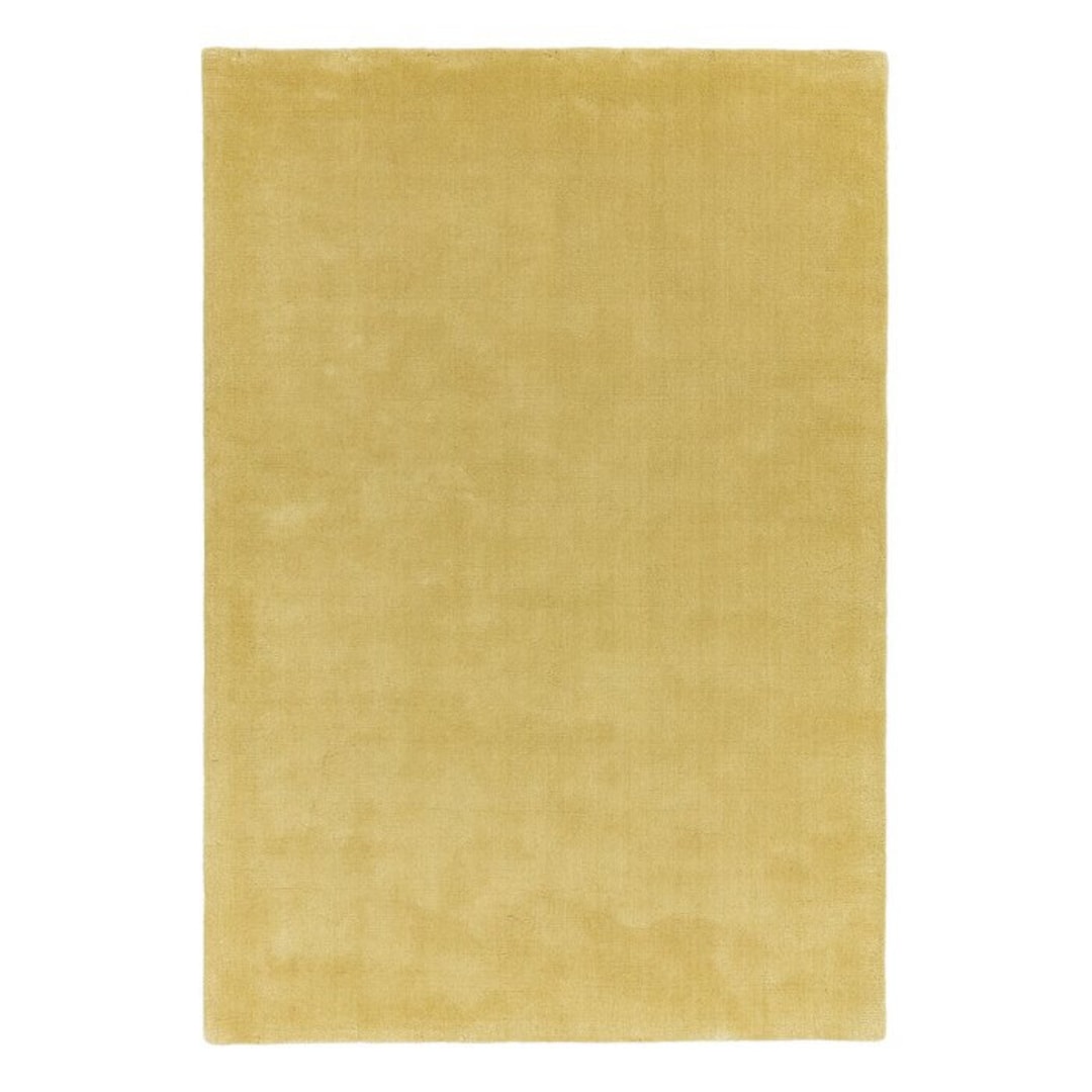 Solid Yellow Plain Hand Tufted Rug,luxury Plain Rugs,cut Pile Rug,plain ...