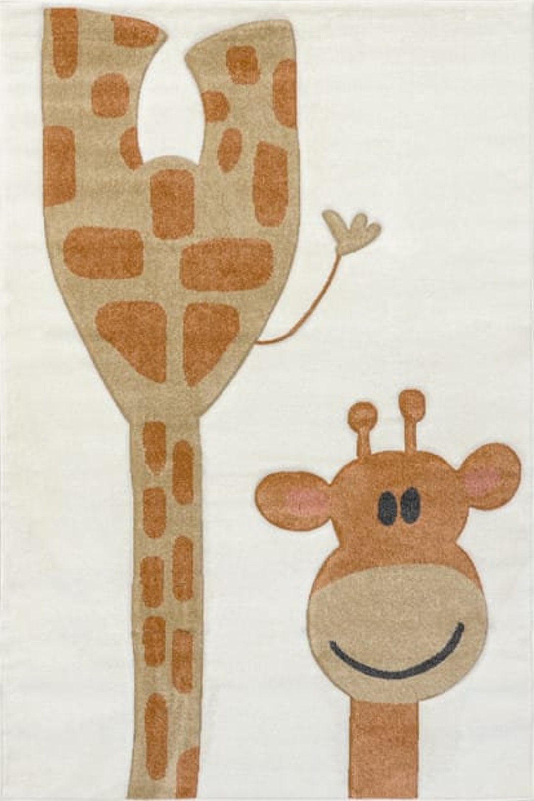 Luxury Kids Hand Tufted Rug, Kids Giraffe Rugs, Kids Rug,giraffe Print ...
