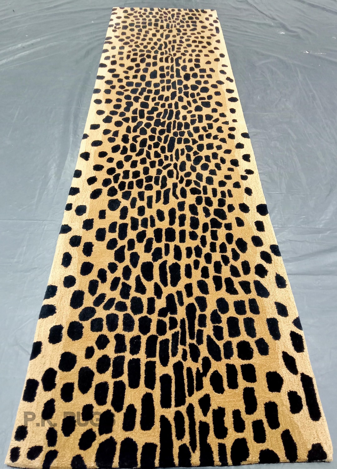 Leopard Skin Runner Rug, Leopard Runner Rug,hand Tufted Rug.leopard ...