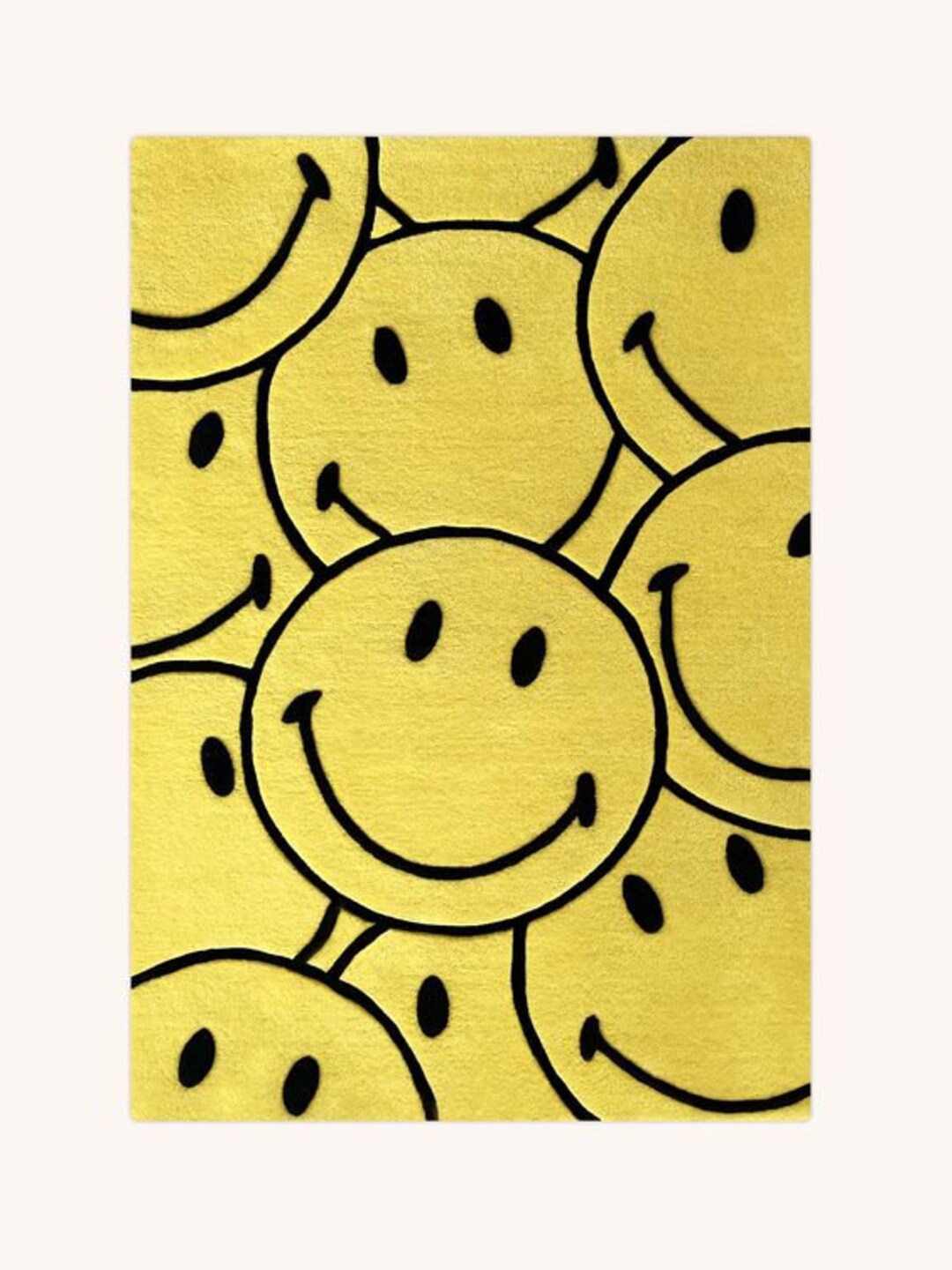 Luxury Kids Hand Tufted Rug, Smiley Face Rugs, Kids Rug, Face Print ...