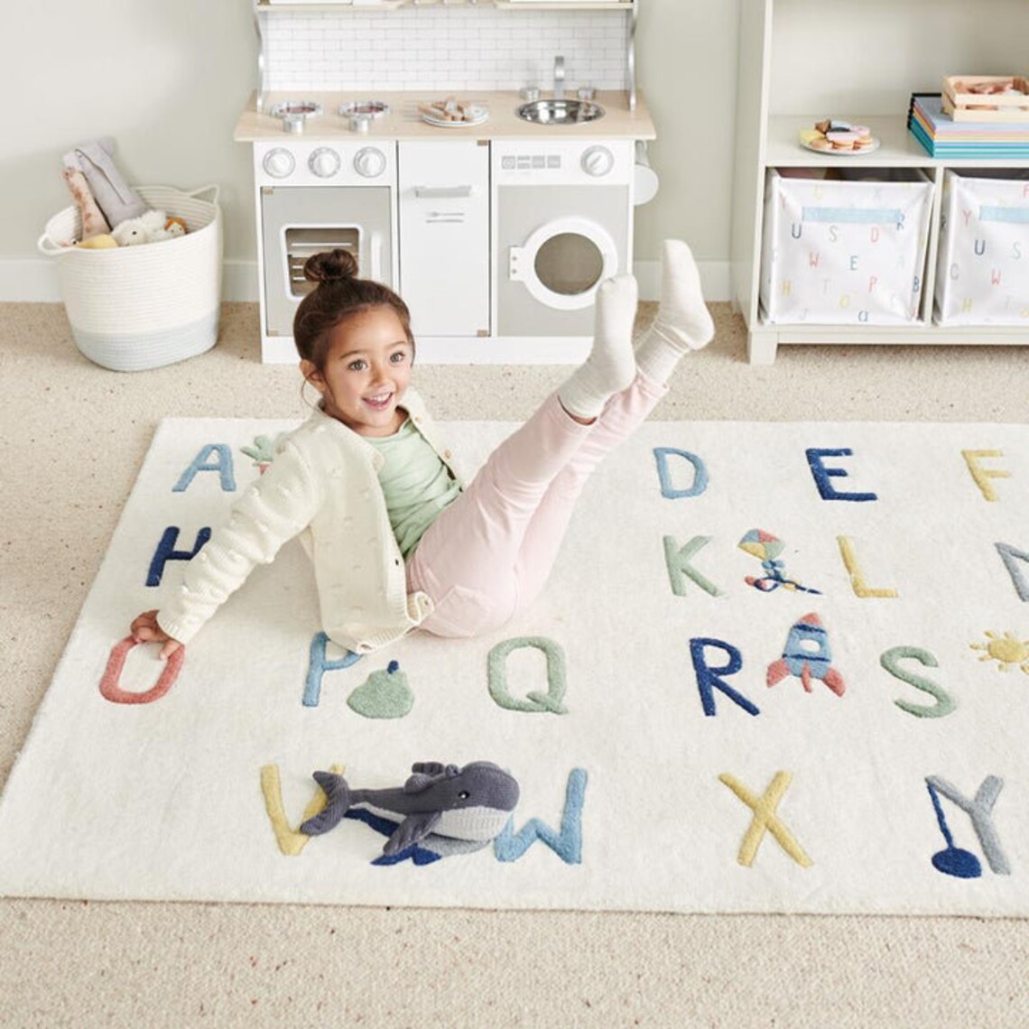 Alphabet Kids Hand Tufted Rug Kids Alphabet Rug Kids Rug - Etsy