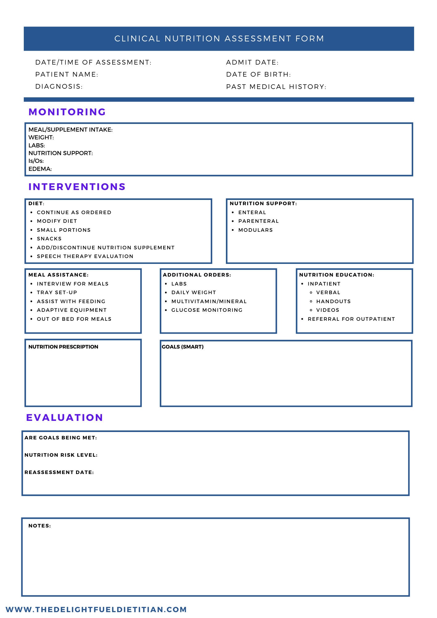 Clinical Nutrition Assessment Form Assessment Questionnaire Etsy Clinical Nutrition Assessment Form Assessment Questionnaire Etsy