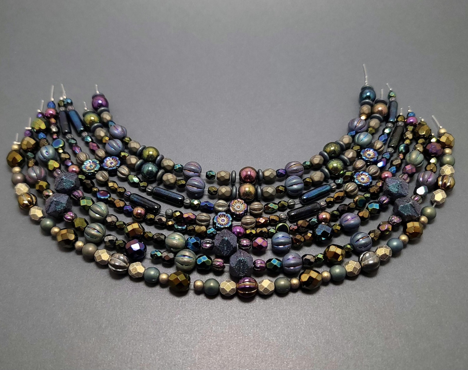 Metallic Iris Mix Czech Glass Beads Strands - Assorted Curated Czech ...