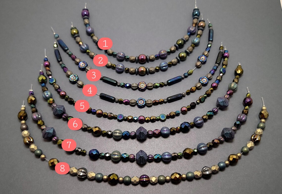 Metallic Iris Mix Czech Glass Beads Strands - Assorted Curated Czech ...