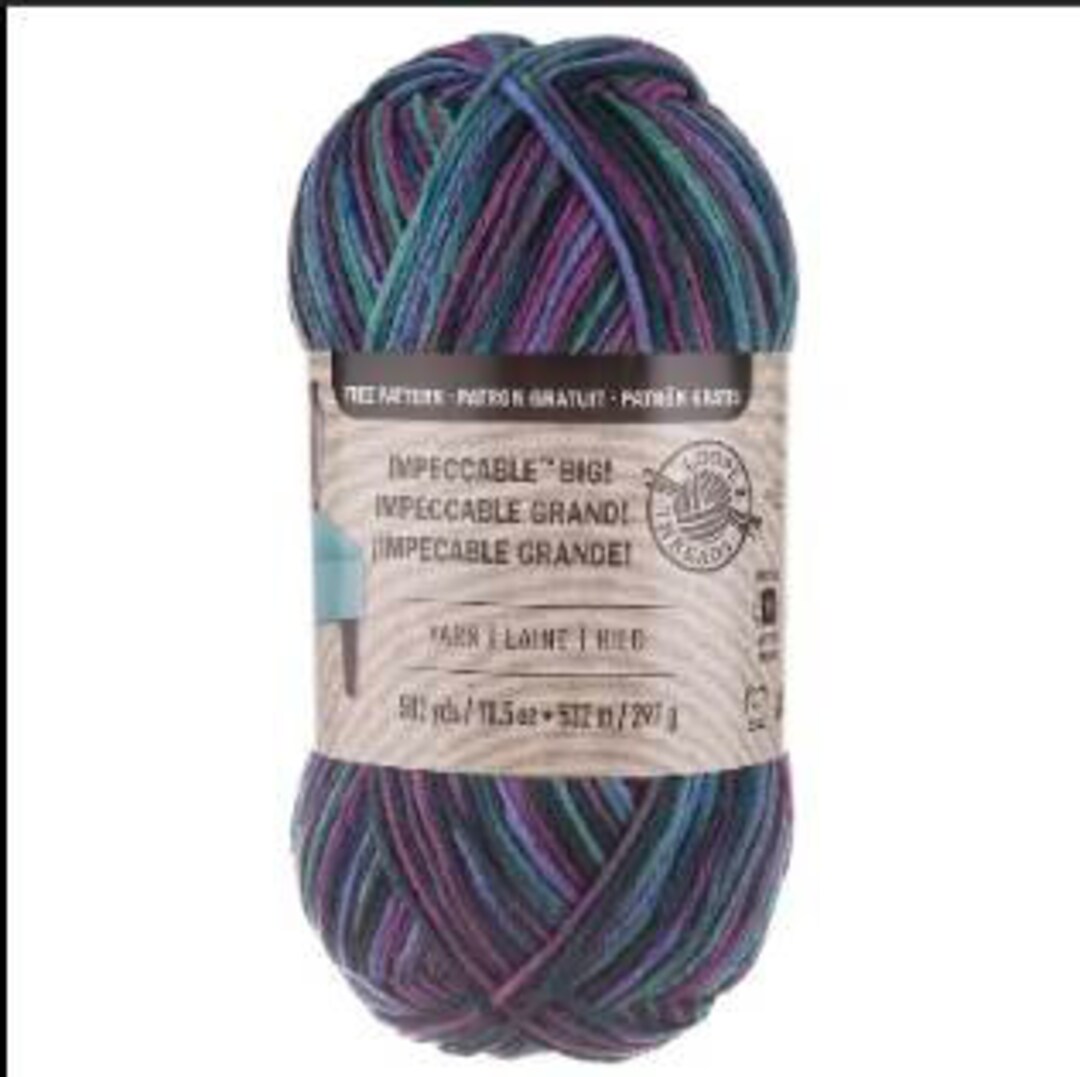 Impeccable Big Yarn, Color - Luxury, 557 Yards, Loops and Threads Yarn ...