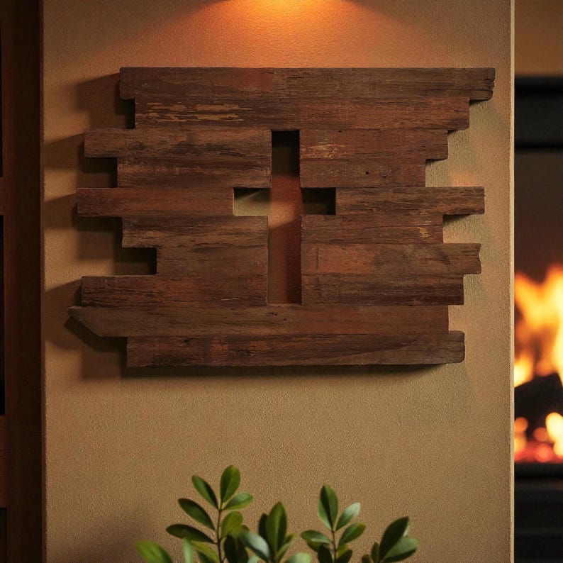 Wooden Cross Wall Art, Rustic Wood Cross Decor, Reclaimed Barnwood - Etsy