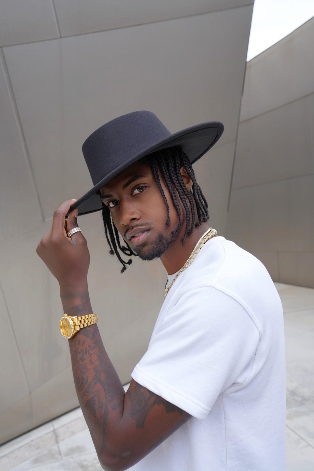 Classic Black Boater Hat - Etsy