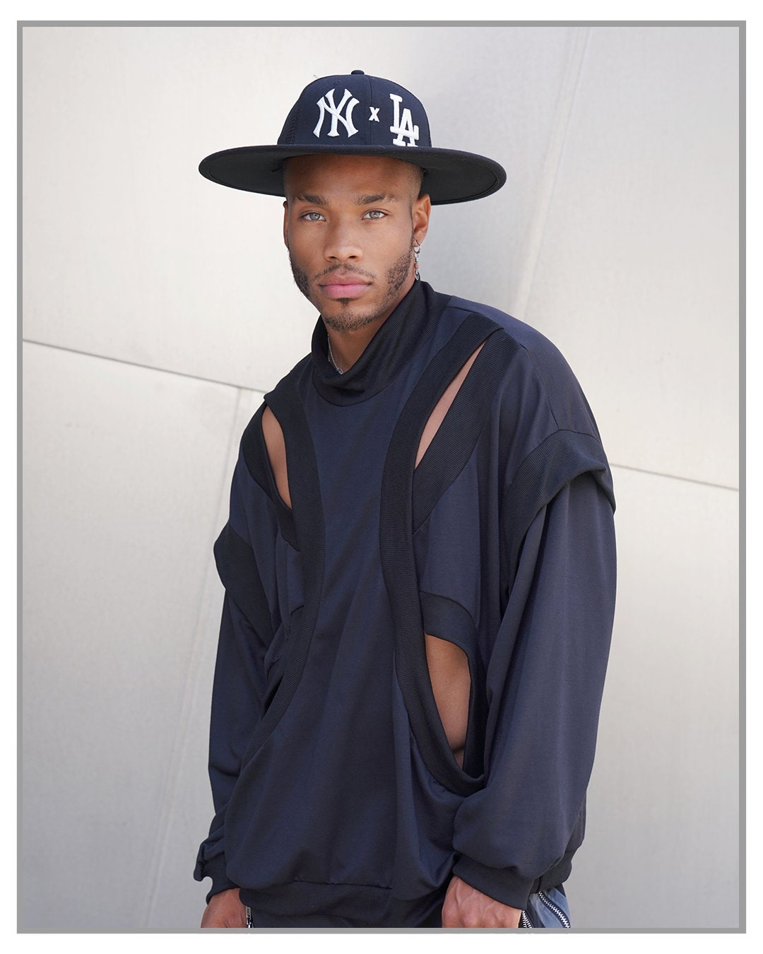 Hybrid Baseball Cap Fedora NY X LA - Polyester Brim - Etsy