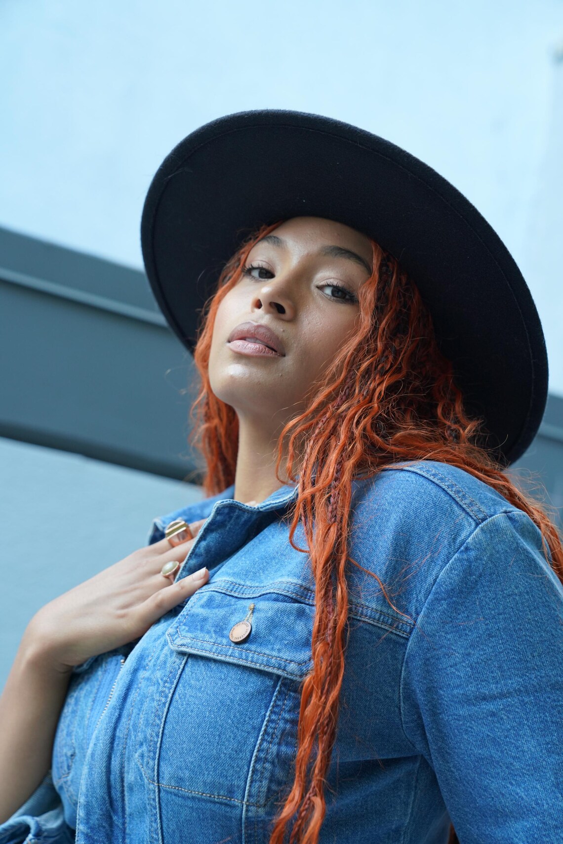 Black Val Diamond Fedora Hat With Band Details, Big Wide Brim Fedora ...