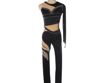 Mens Boys Customized Costume/ Figure Skating/ Ice Dance/ Leotard ...