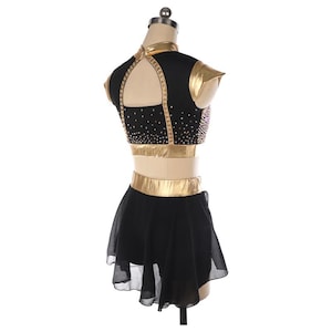Ice Skating Dress “gold Star ” - Etsy