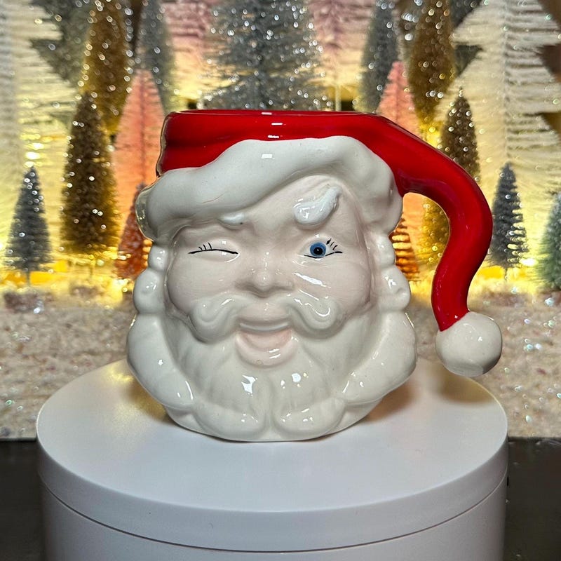 Vintage Santa Mugs - Etsy
