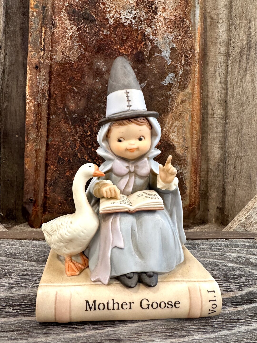 Vintage mother Goose Figurine, Once Upon a Fairy Tale, 1992 Series by ...