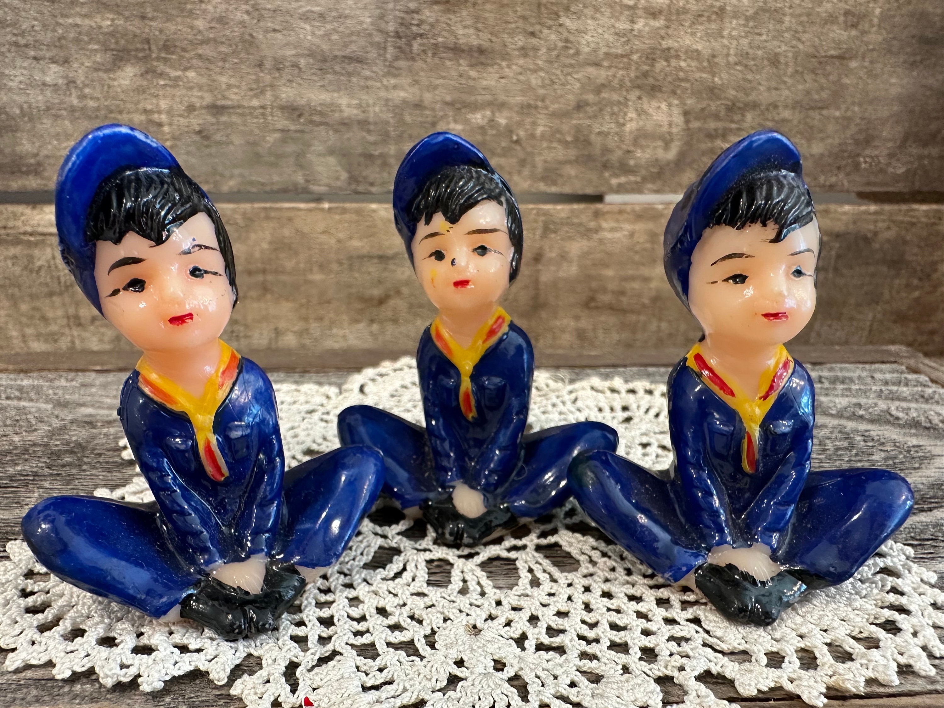 Vintage Cub Scout Cake Toppers-set of Three, Vintage Boy Scout ...