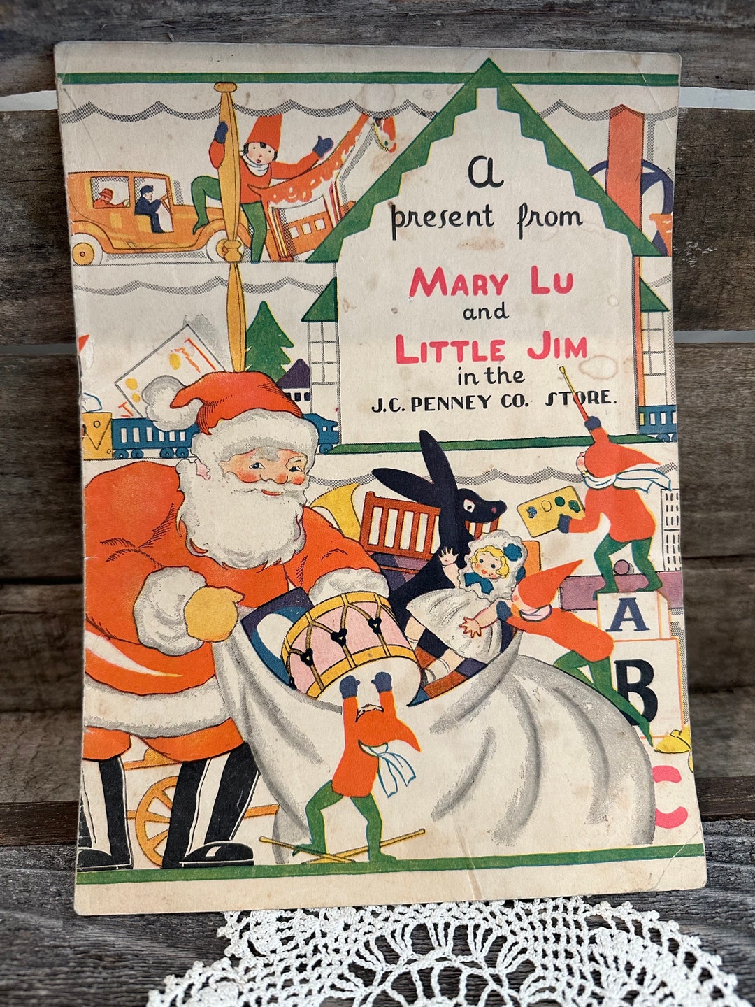 Rare Vintage “A Present From Mary Lu and Little Jim in the J.C. Penney Co. Store” Booklet, Circa ...
