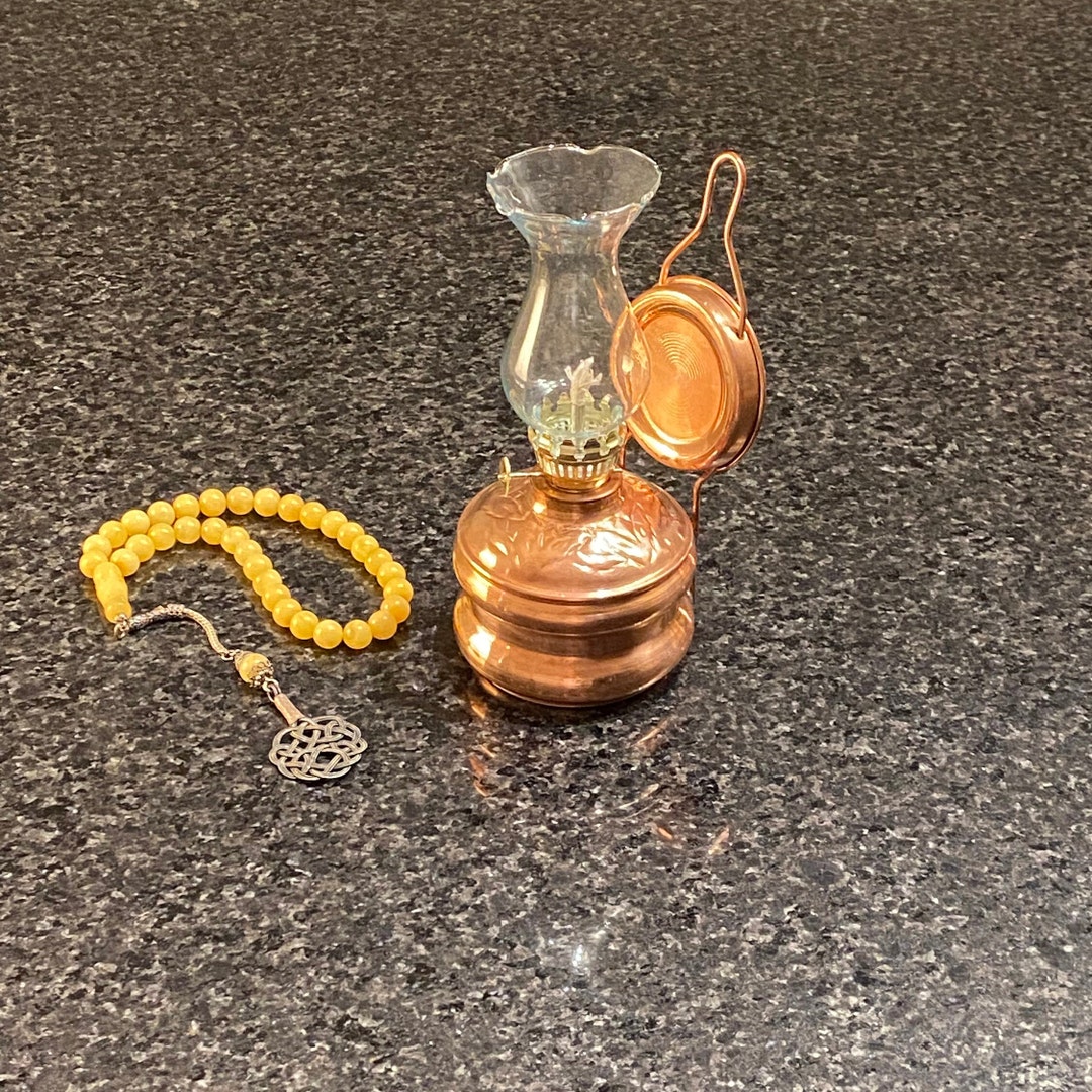 Copper Oil Lampvintage Oil Lampdecorative Copper Oil - Etsy