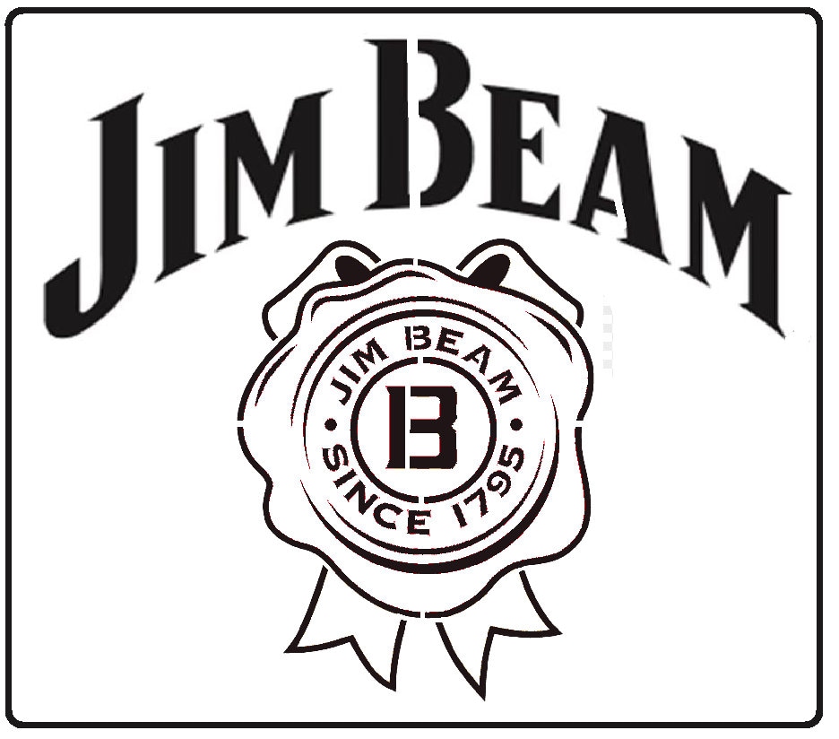 Jim Beam 1795 With Ribbon Logo, AIRBRUSH, Art, PAINTING, Template ...