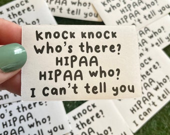Hipaa Stickers - Etsy