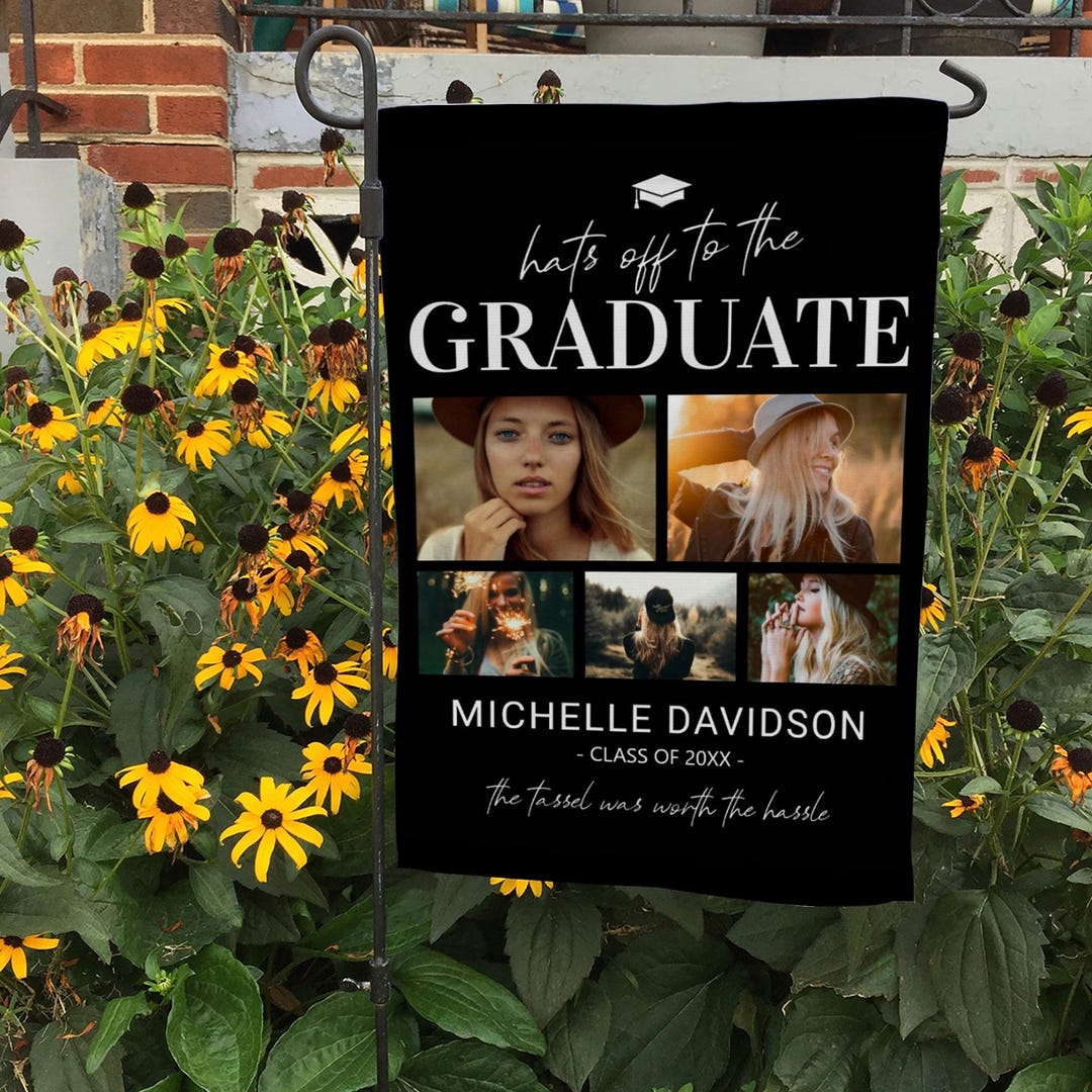 Graduate Celebration Flag, Graduate Garden Flag, High School Grad Flag ...