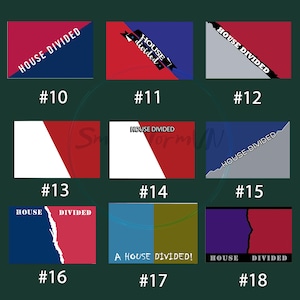 Custom Sport Team Flag, House Divided Baseball, American Football ...