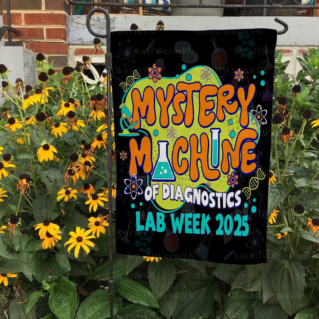 Lab Week 2025 Mystery Machine of Diagnostics Funny Medical Flag, Lab ...