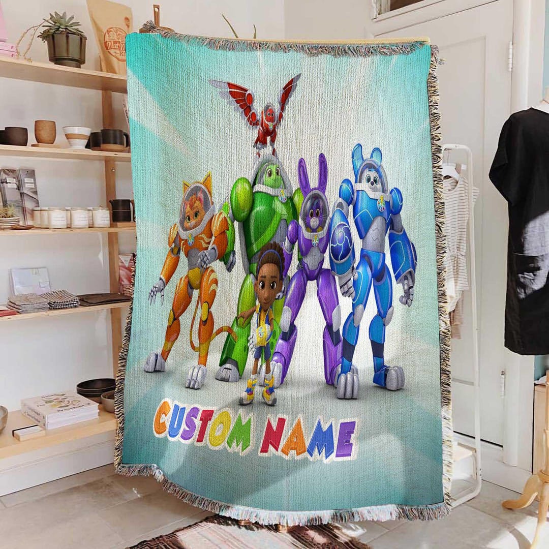 Personalized Robogobo Hopper Frog Blanket, Robogobo Turtle Cat Blanket ...