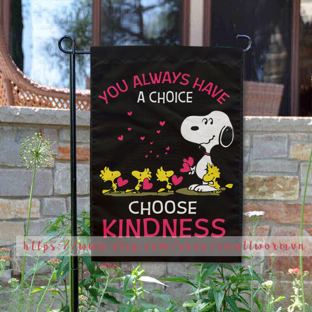 Cartoon Dog Kindness Flag, Hand Held Flag, African American, Black ...