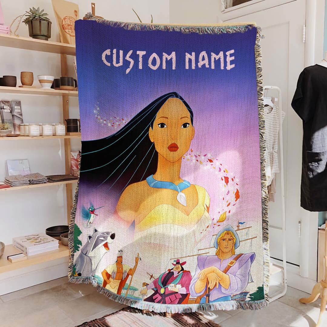 Custom Name Pocahontas Blanket, Walt Disney Pocahontas Movie Character ...