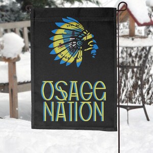 Osage Tribal Nation Flag, Native American Headdress Flag, Indigenous ...