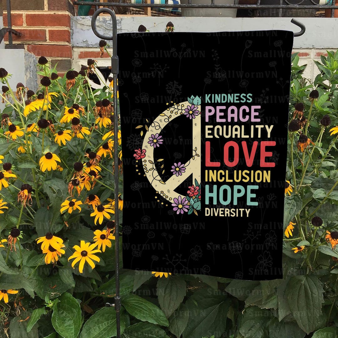 Diversity Equality Love Peace Human Rights Social Justice Flag, My Body ...